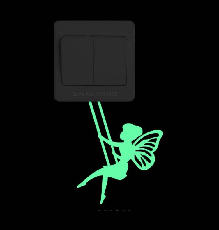 Cute Tinkerbell & Fairy Glow in the Dark Wall Decals - Etsy