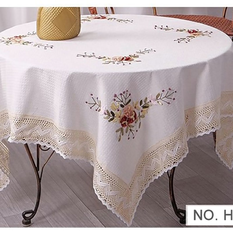 Embroidered Tablecloth - Etsy