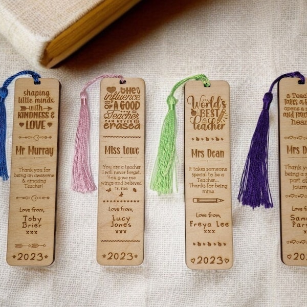 Teacher Bookmark Designs - Etsy
