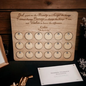 Personalised Serenity Prayer Recovery Token Display - Chips ...