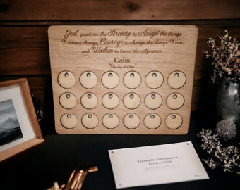 Personalised Recovery Token Display, Recovery Tokens,personalized ...