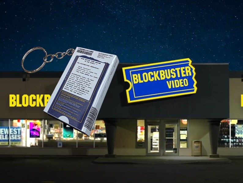 Retro VHS Style Keyring - Pop Culture Chain - Movie Memorabilia - Gift ...