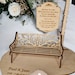 Personalised Wedding Memorial Centrepiece Candle Display Bench Save a ...