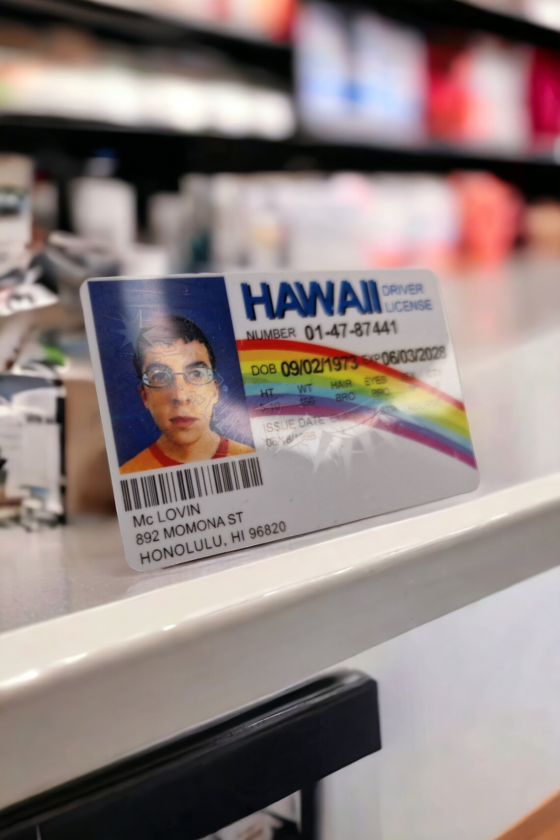 Mclovin Plastic ID Card- Superbad - Replica - Movierabilia - Novelty ...
