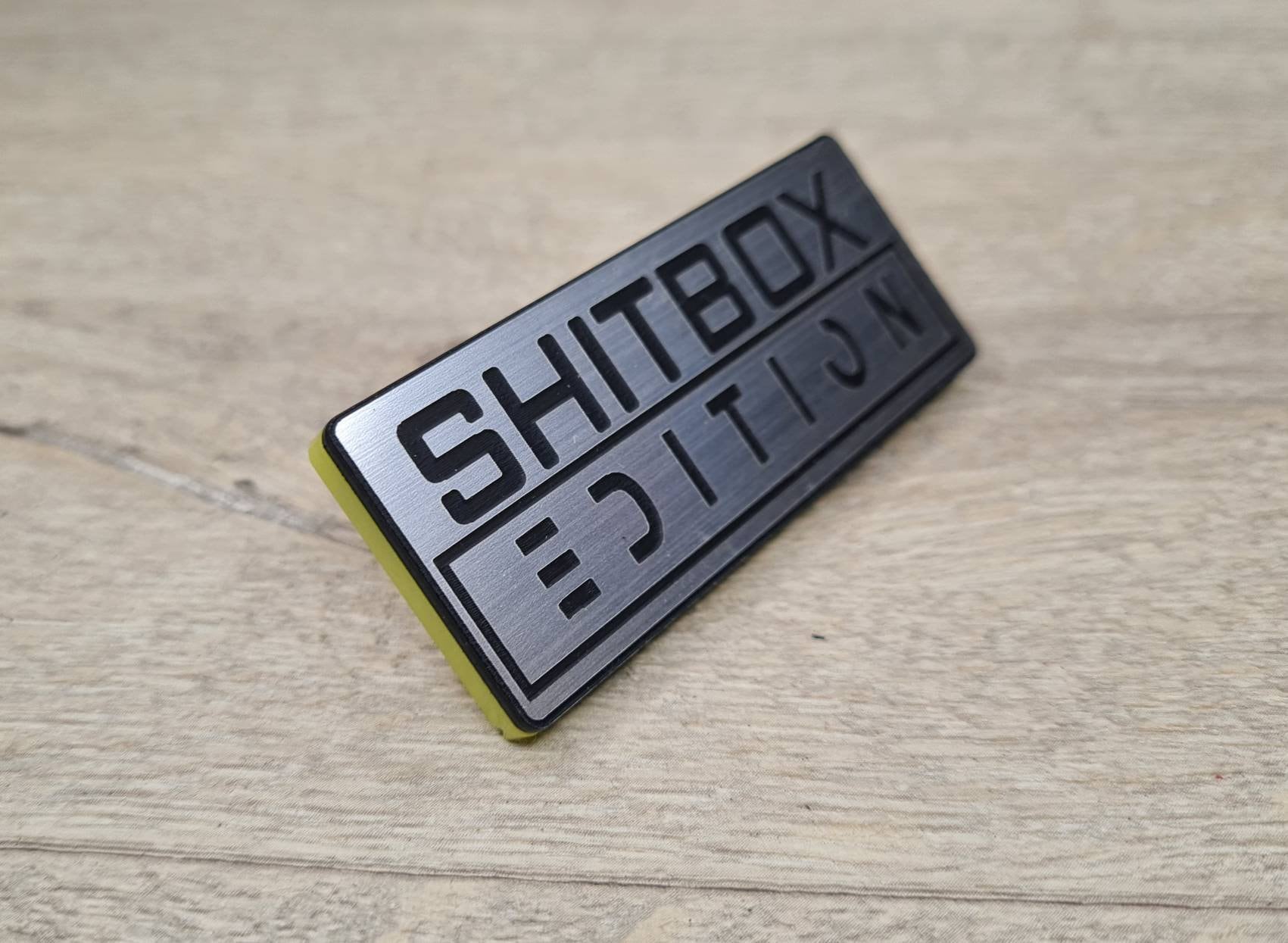 Shitbox Edition Fun Novelty Auto Badge! Perfect and Long Lasting for ...