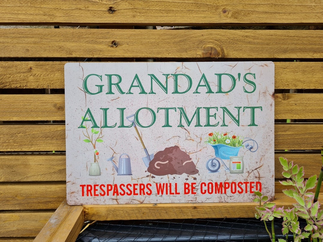 Funny Personalised Novelty Wooden Sign - Garden - Allotment - Shed ...