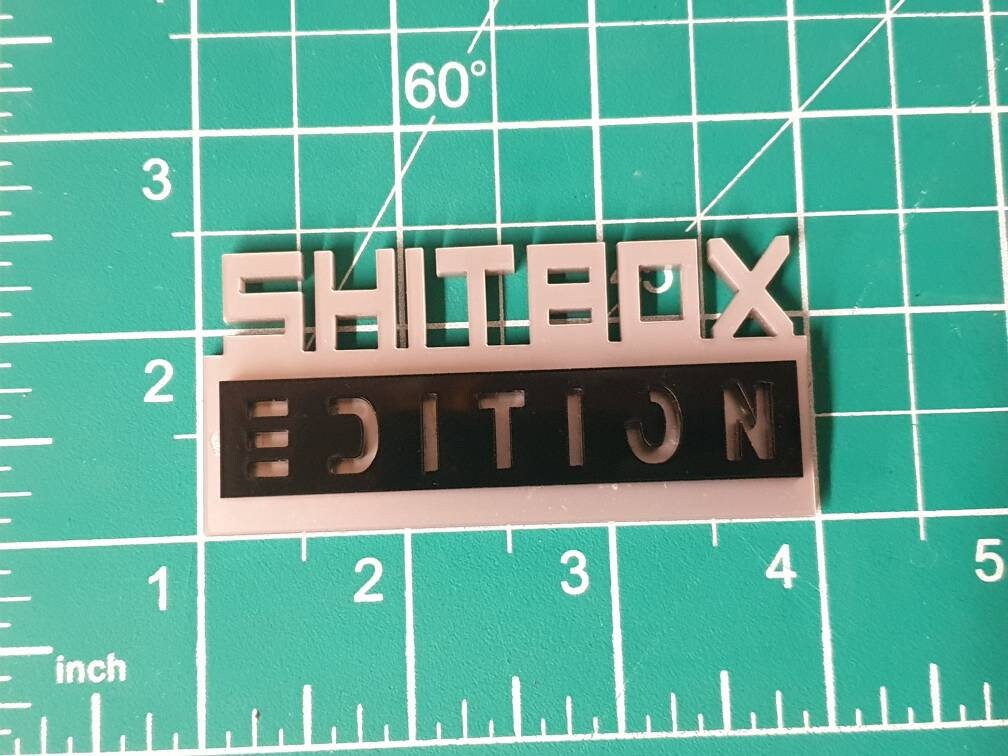 High Quality Shitbox Edition Badge High Gloss Acrylic - Etsy UK