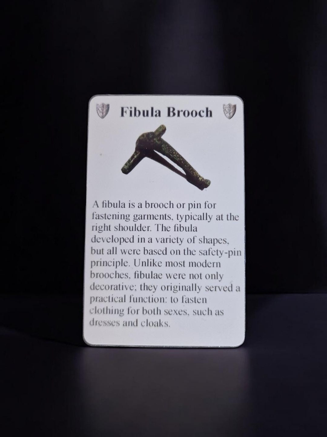 Roman Pillar Fibula Brooch Display Stand Metal Detecting Finds Treasure ...