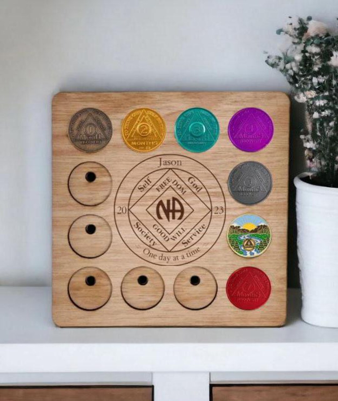 Personalised Recovery Token Display - Chips - Narcotics Anonymous ...