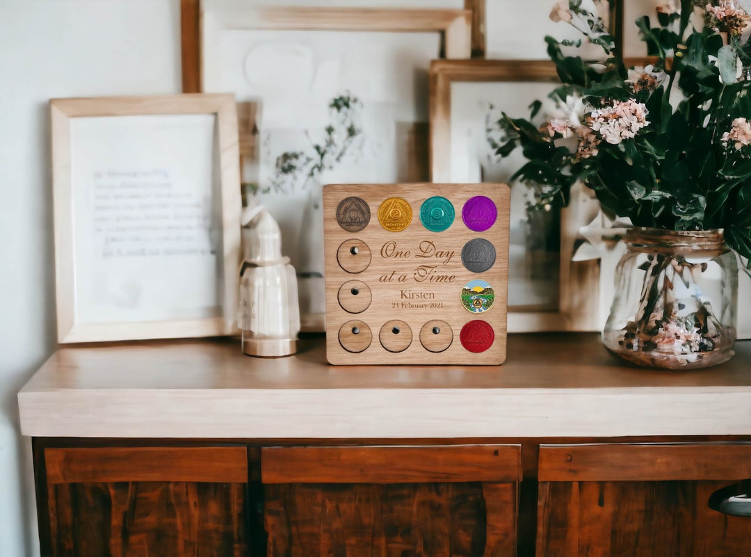 Personalised Recovery Token Display - Chips - Personalized Serenity ...