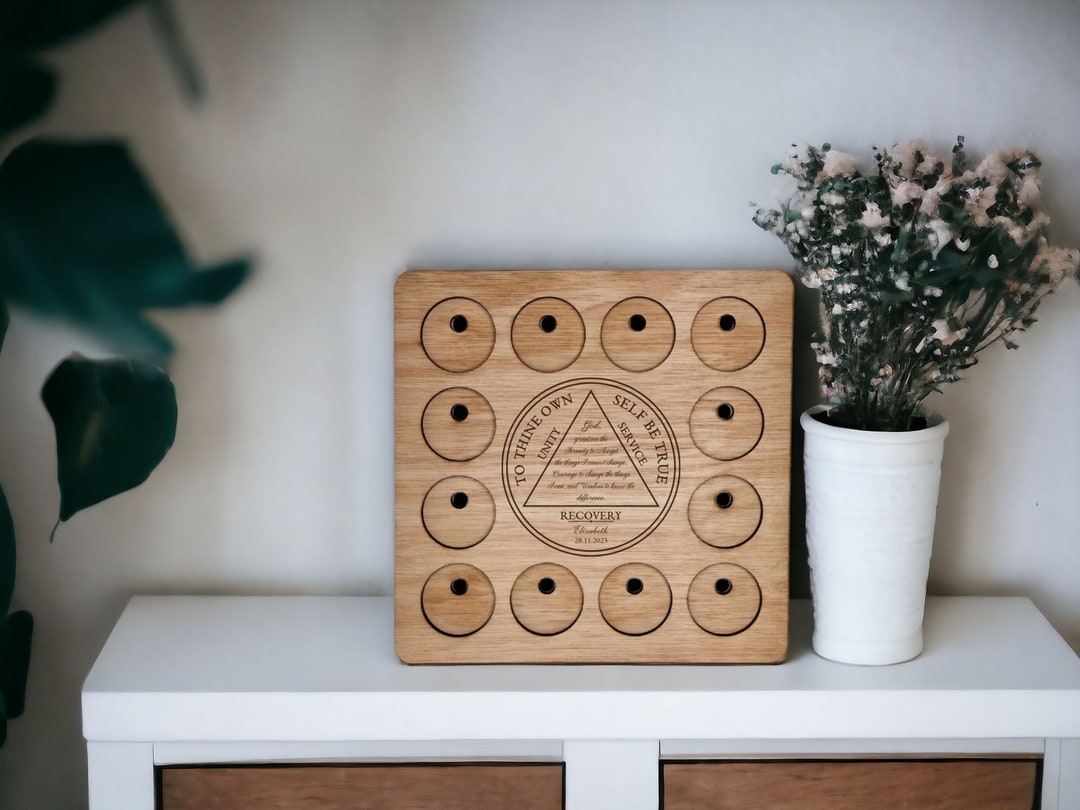 Personalised Recovery Token Display - Chips - Personalized Serenity ...