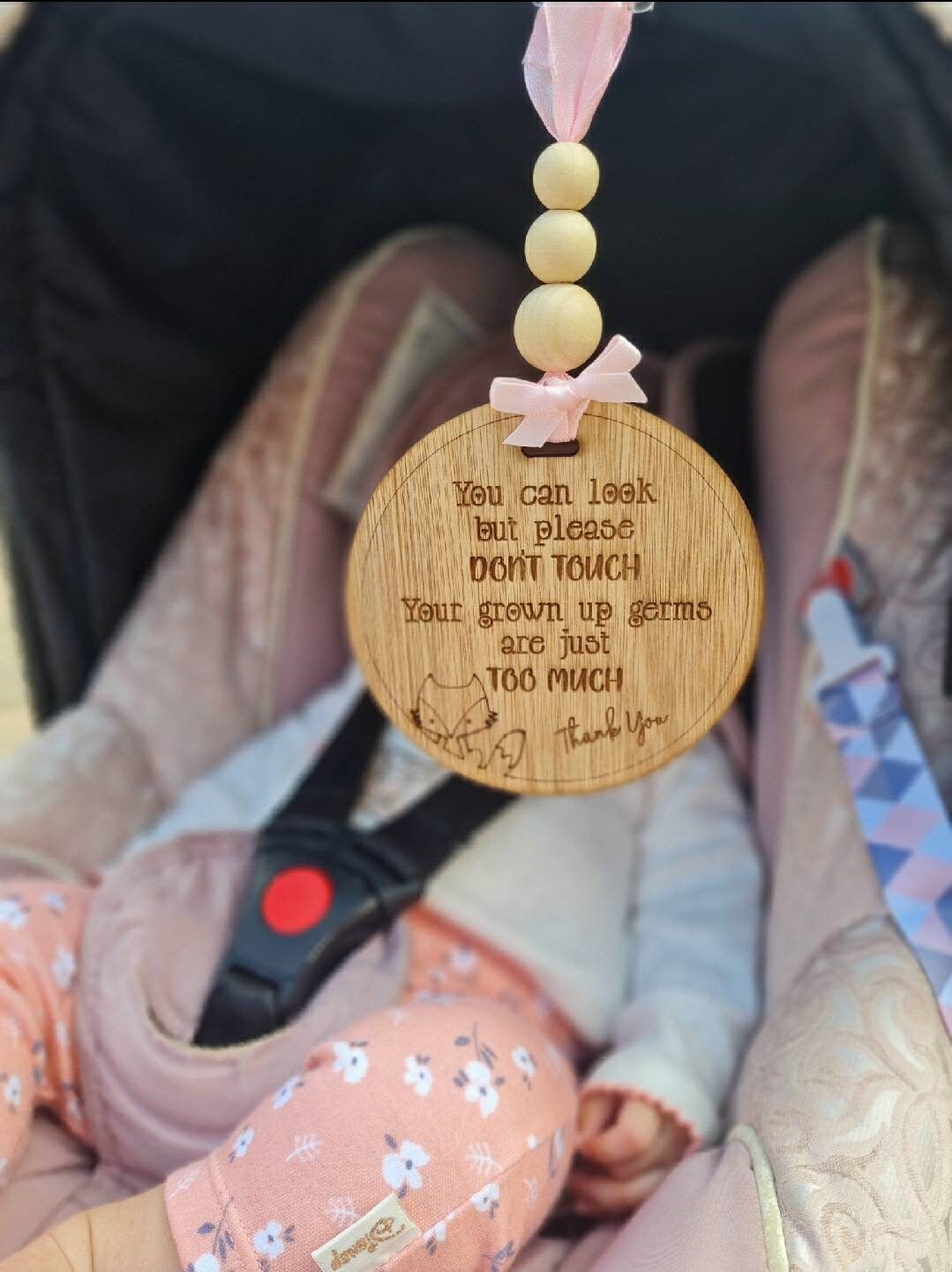 Baby Pushchair Sign Keep Unwanted Hands off Your Baby Pram - Etsy UK