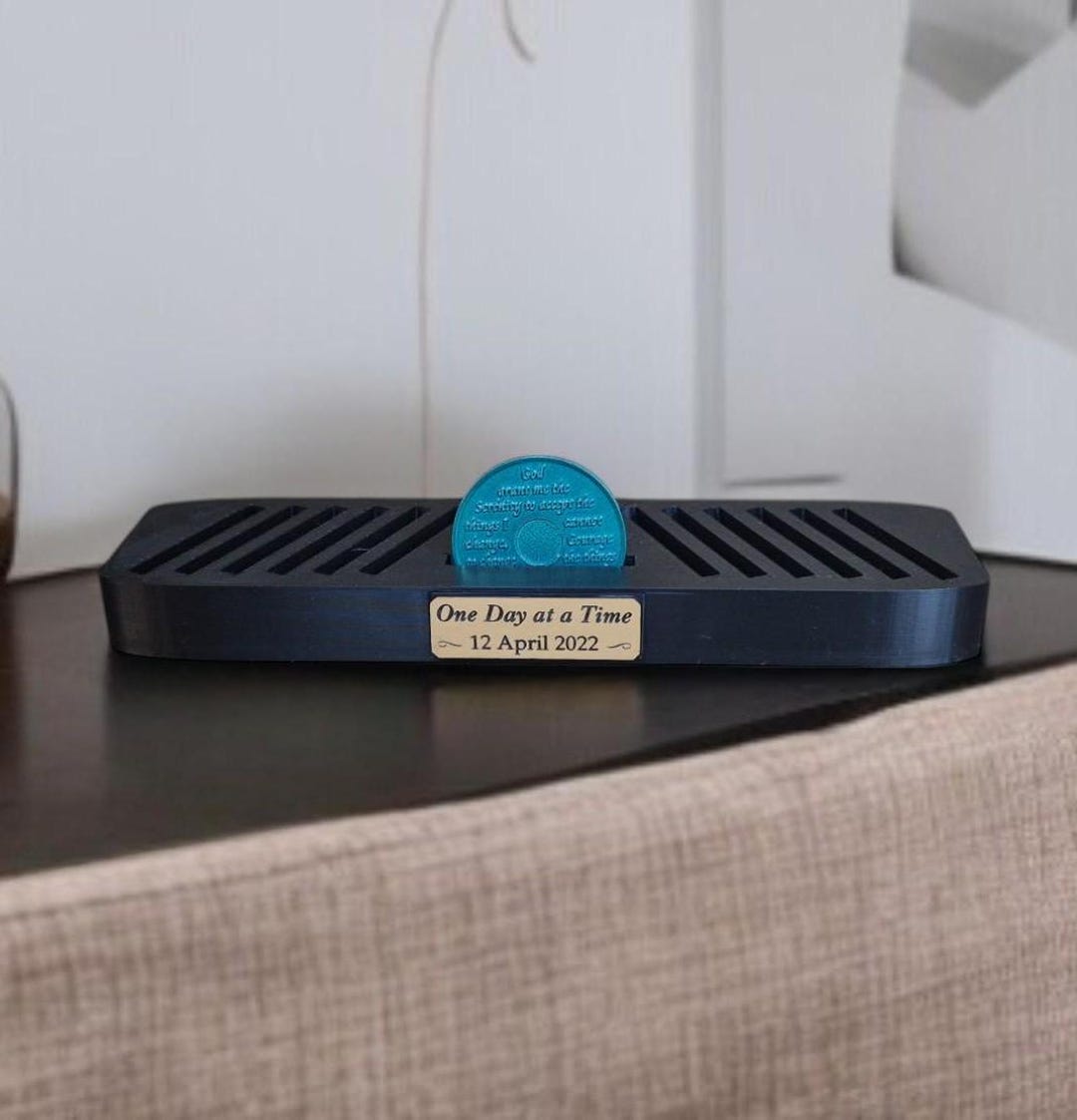 Personalised Recovery Token Display - Chips - Personalized Serenity ...