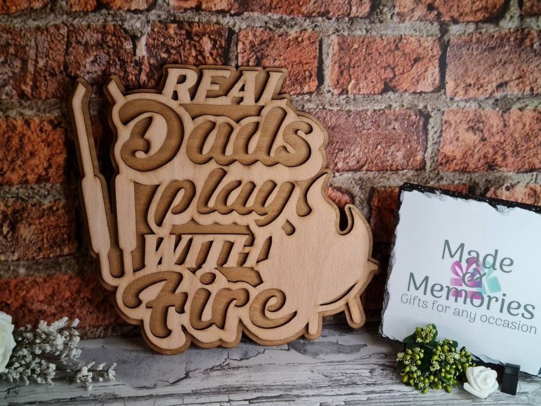 Funny Novelty Wooden Dad Sign - BBQ - Perfect Gift for Dad - Grandad ...