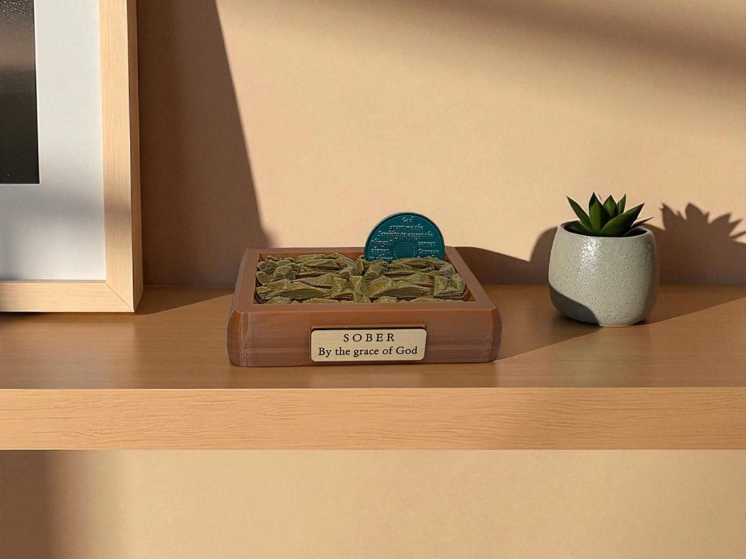 Personalised Recovery Token Display - Chips - Personalized Serenity ...