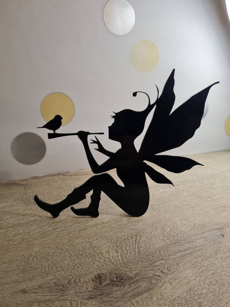 Fence Top Pixie Piper Fairy Fairy House Garden Patio - Etsy