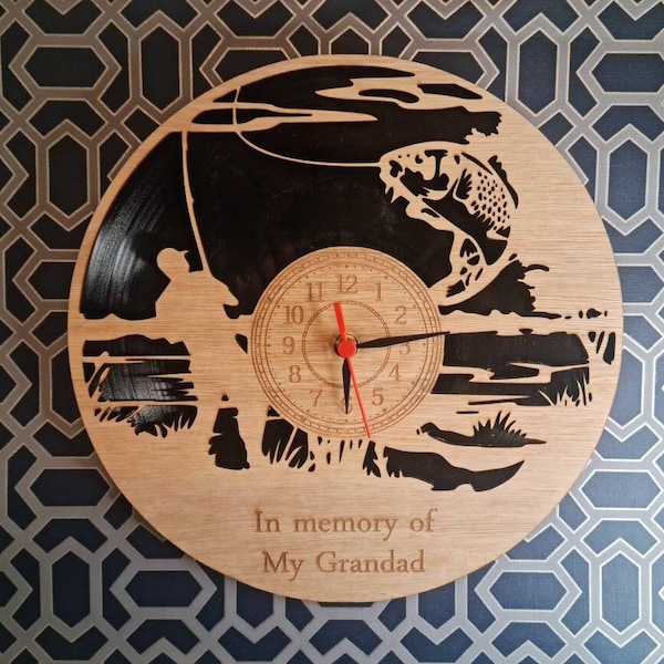 Fishing Clock - Etsy