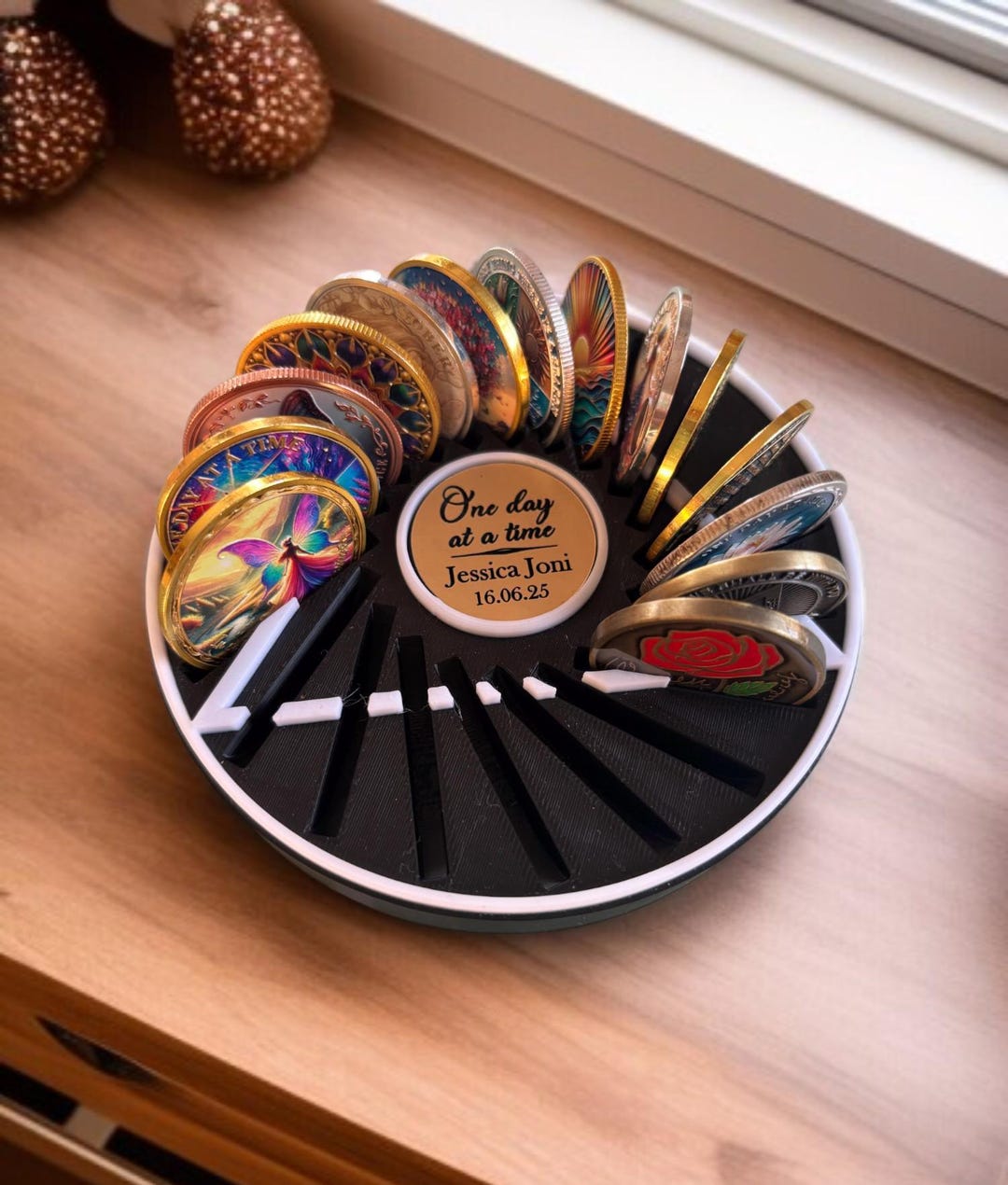 Personalised Recovery Token Display - Chips - Personalized Serenity ...