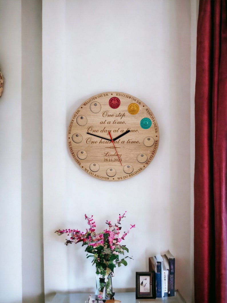 Personalised Recovery Token Display Clock - Chips - Personalized ...