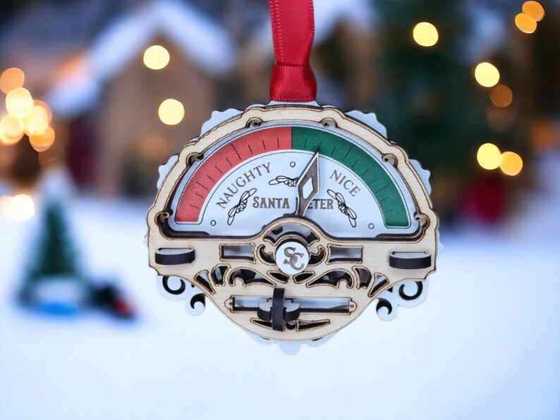Santa Naughty or Nice Meter - Naughty - Elf - Surveillance - Sign ...
