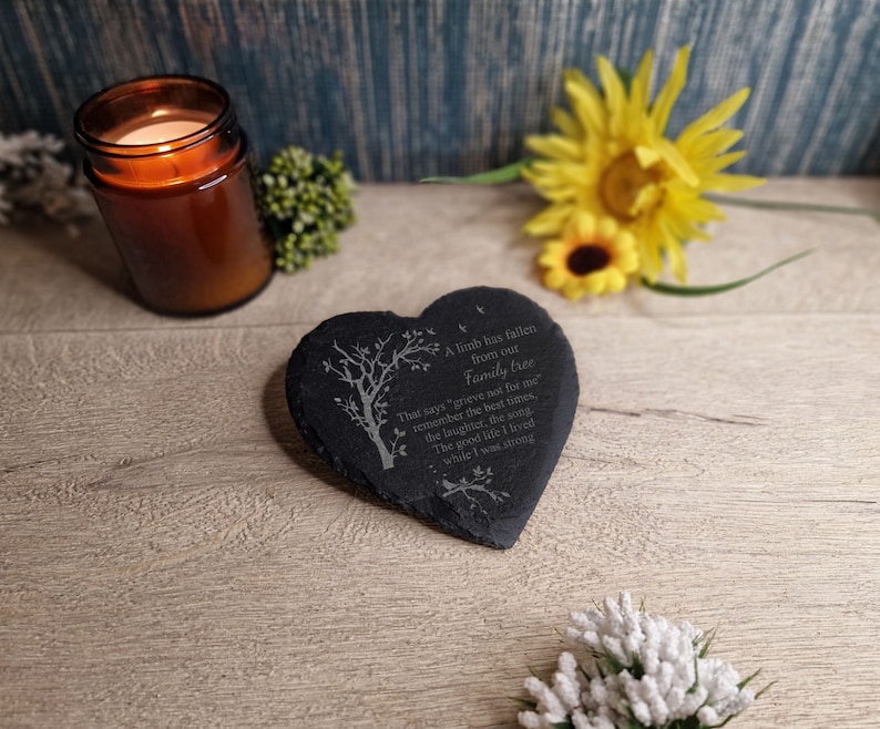 Beautiful Memorial Grave Marker Memorial Slate Indoor or - Etsy UK