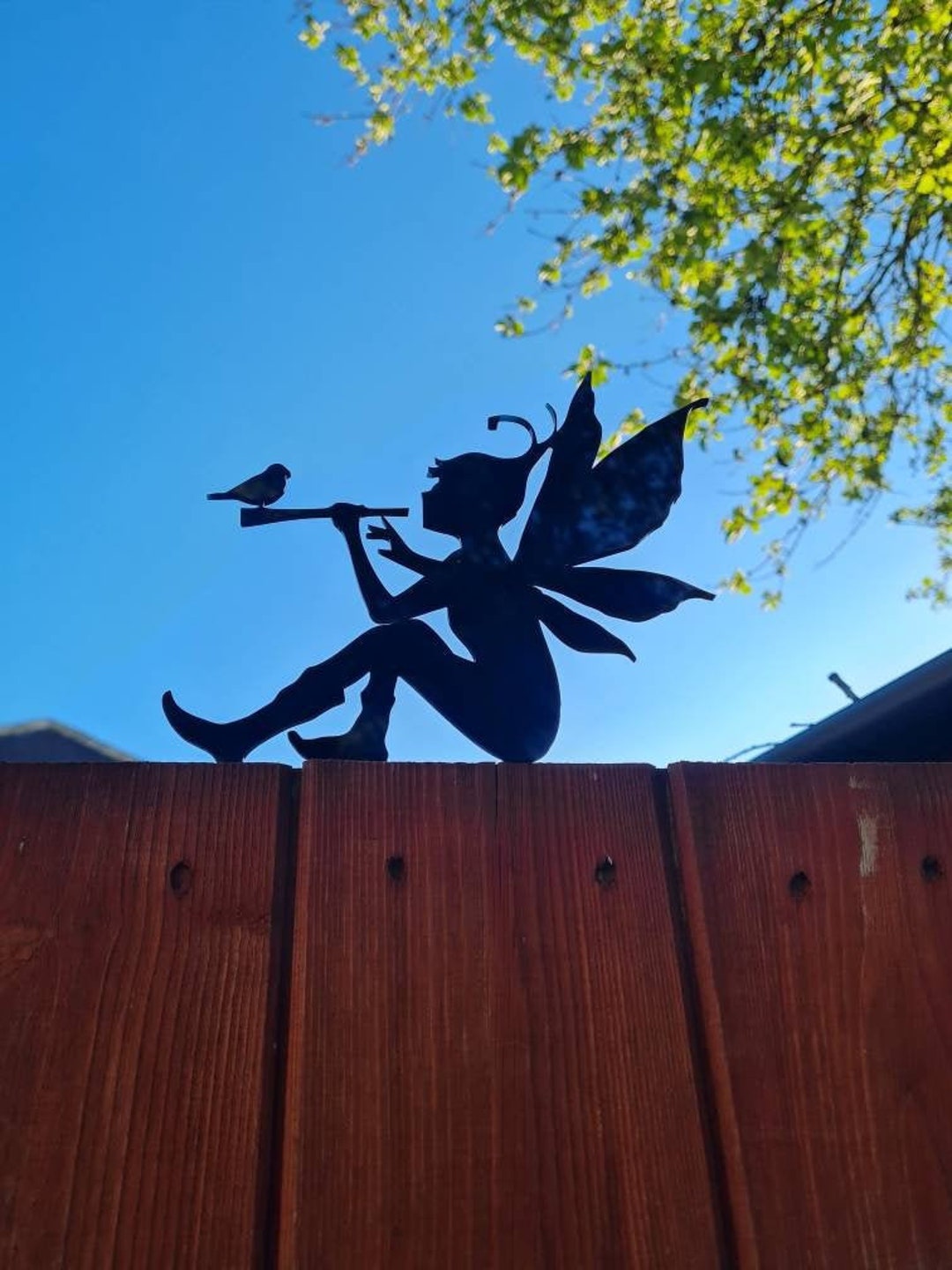 Fence Top Pixie Piper - Fairy - Fairy House - Garden - Patio - Magical ...