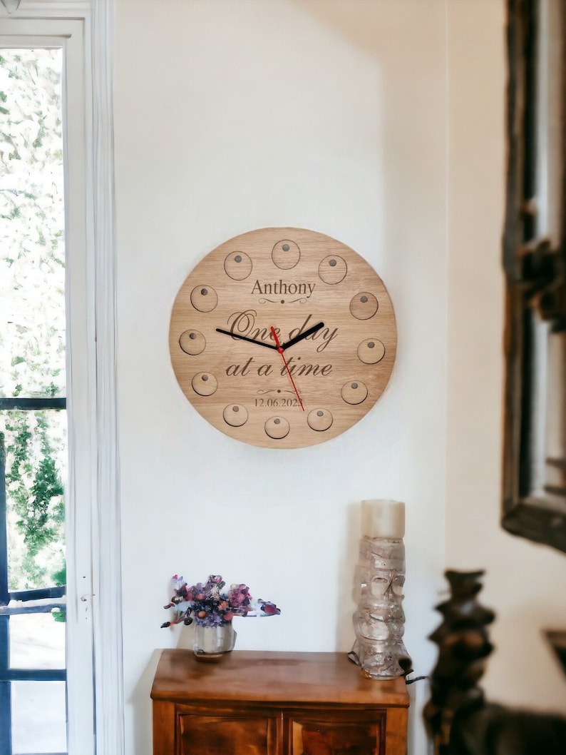 Personalised Recovery Token Display Clock - Chips - Personalized ...