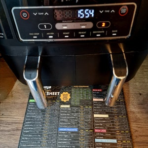 Ninja Air Fryer Cheat Sheet Conversion Chart - Easy Cooking - Cooking ...