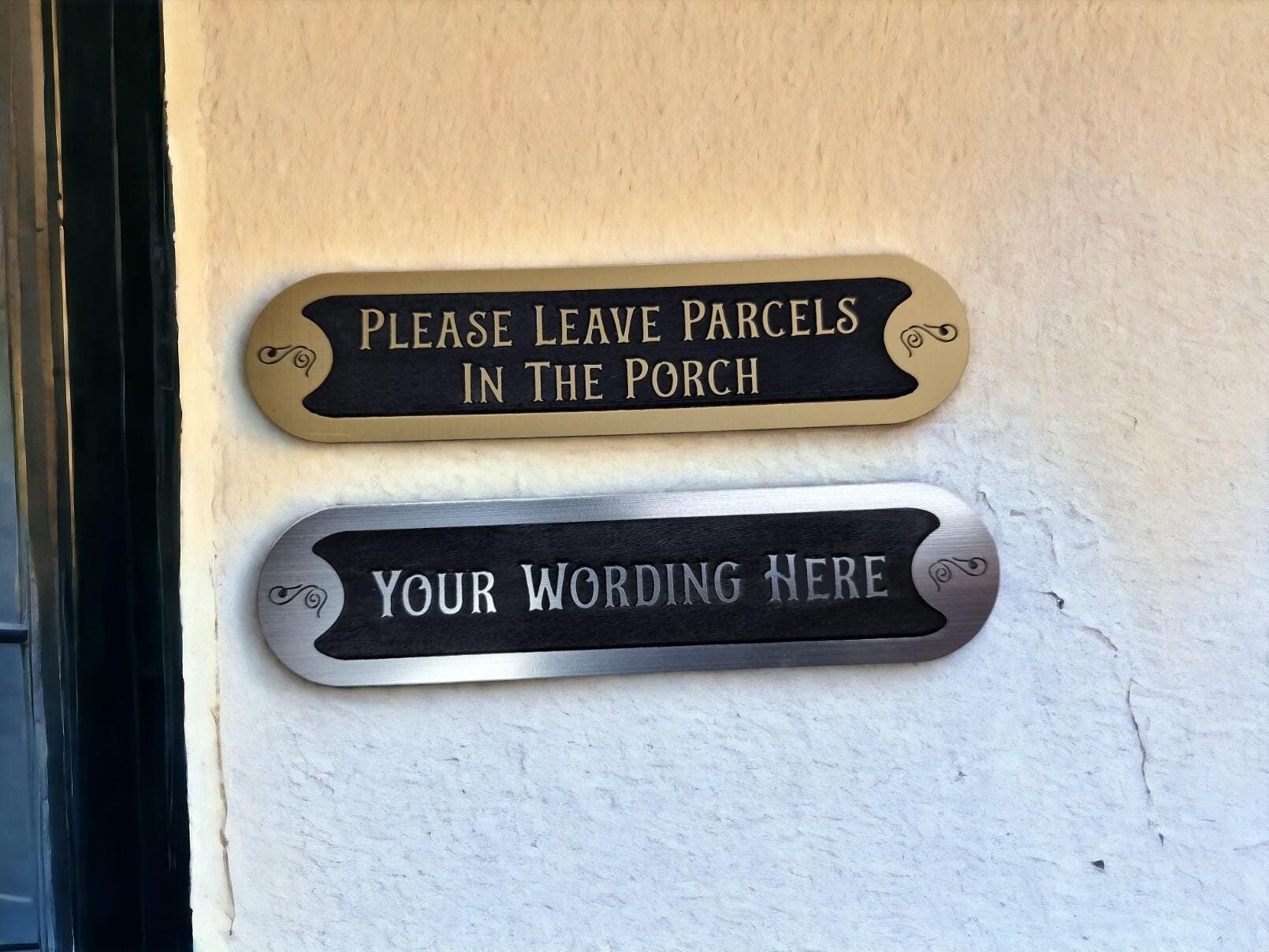 Personalised Parcel Sign Decoration - Parcel Delivery - Home Gift ...