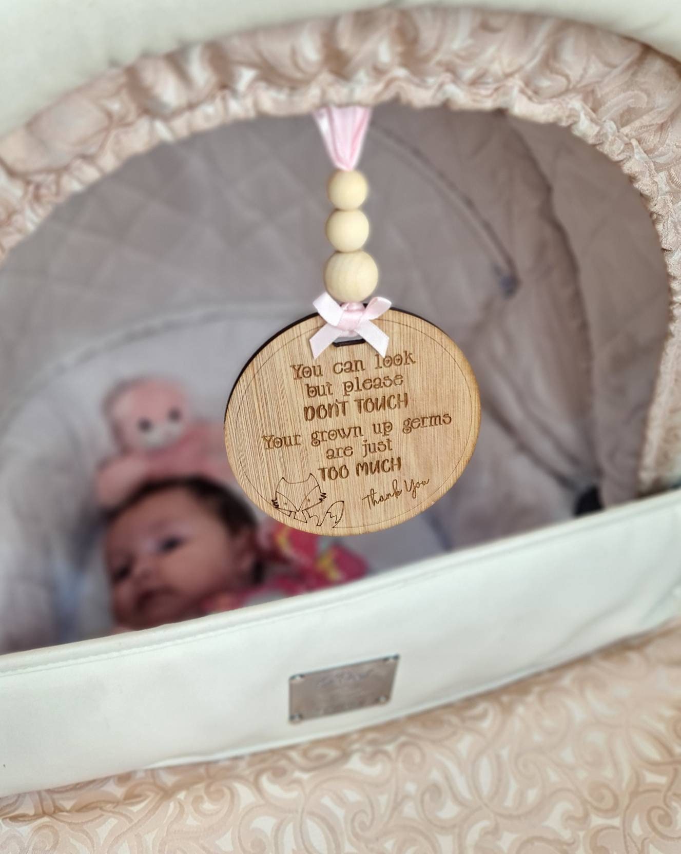 Baby Pushchair Sign Keep Unwanted Hands off Your Baby Pram - Etsy UK