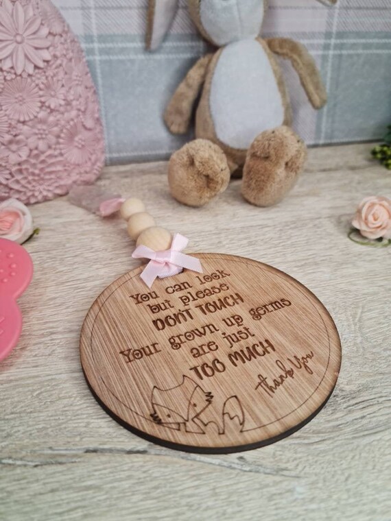 Baby Pushchair Sign Keep Unwanted Hands off Your Baby Pram | Etsy