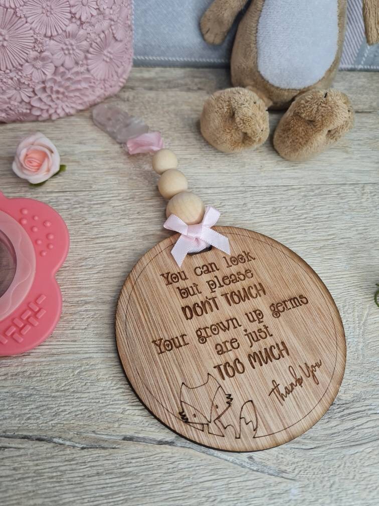 Baby Pushchair Sign Keep Unwanted Hands off Your Baby Pram - Etsy UK