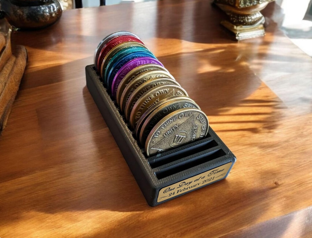 Personalised Recovery Token Display - Chips - Personalized Serenity ...