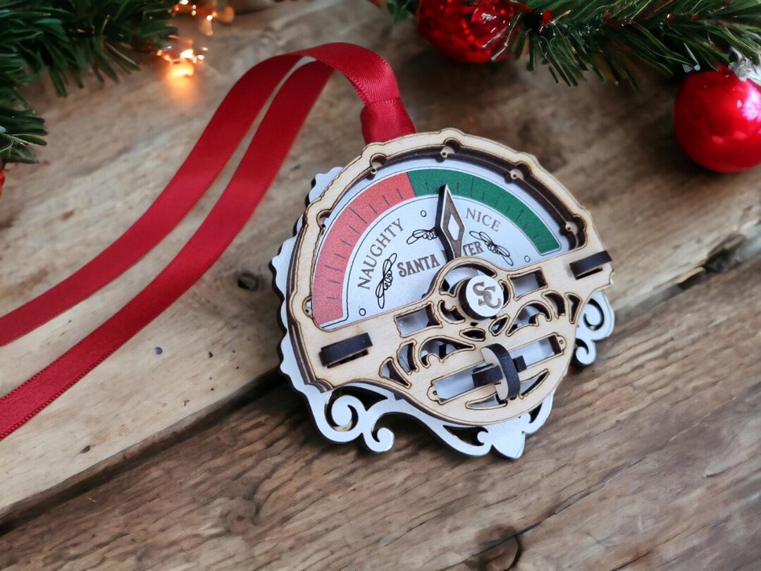 Santa Naughty or Nice Meter - Naughty - Elf - Surveillance - Sign ...