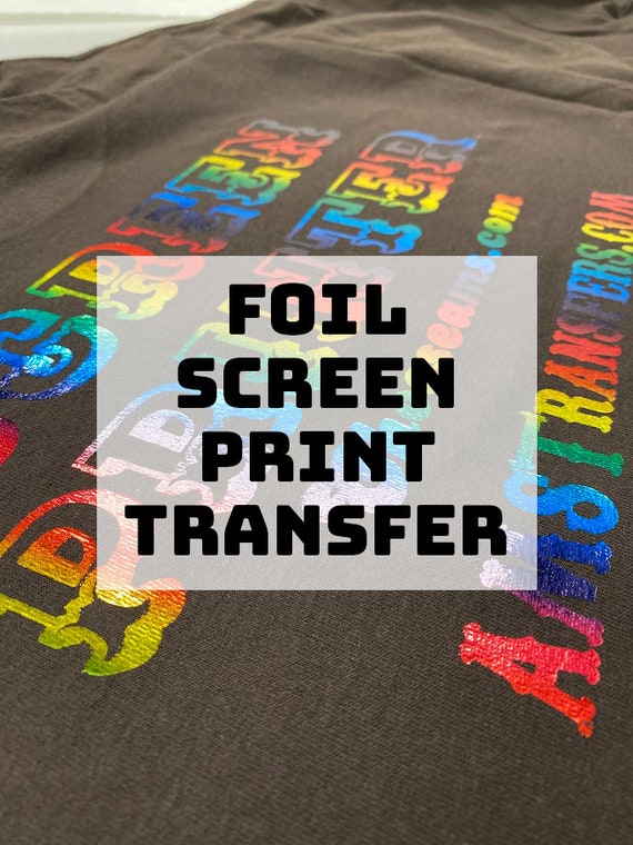 Foil Screen Printed Transfer High Quality CUSTOM Screen - Etsy