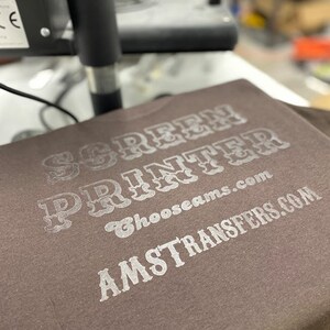 Foil Screen Printed Transfer - High Quality CUSTOM Screen Print ...