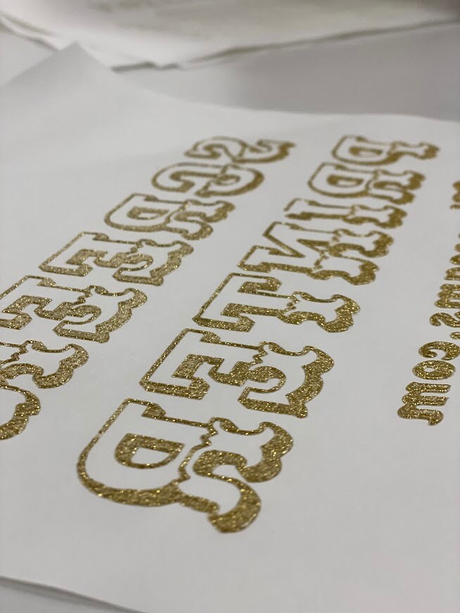 GLITTER Screen Print Transfer High Quality CUSTOM Screen - Etsy