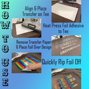 Foil Screen Printed Transfer - High Quality CUSTOM Screen Print ...