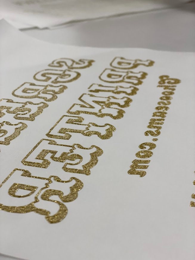 GLITTER Screen Print Transfer High Quality CUSTOM Screen - Etsy