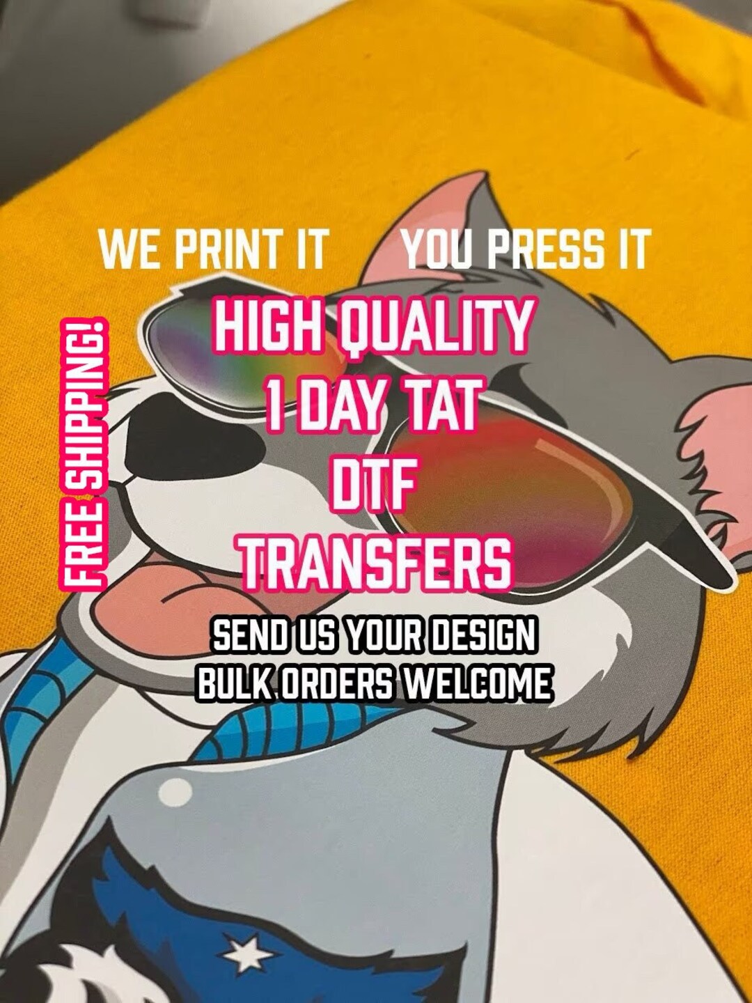 Custom DTF Transfers, Ready to Press, Dtf Gang Sheet, Custom DTF ...