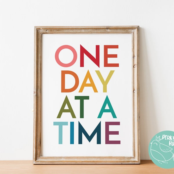 One Day at a Time Poster - Etsy
