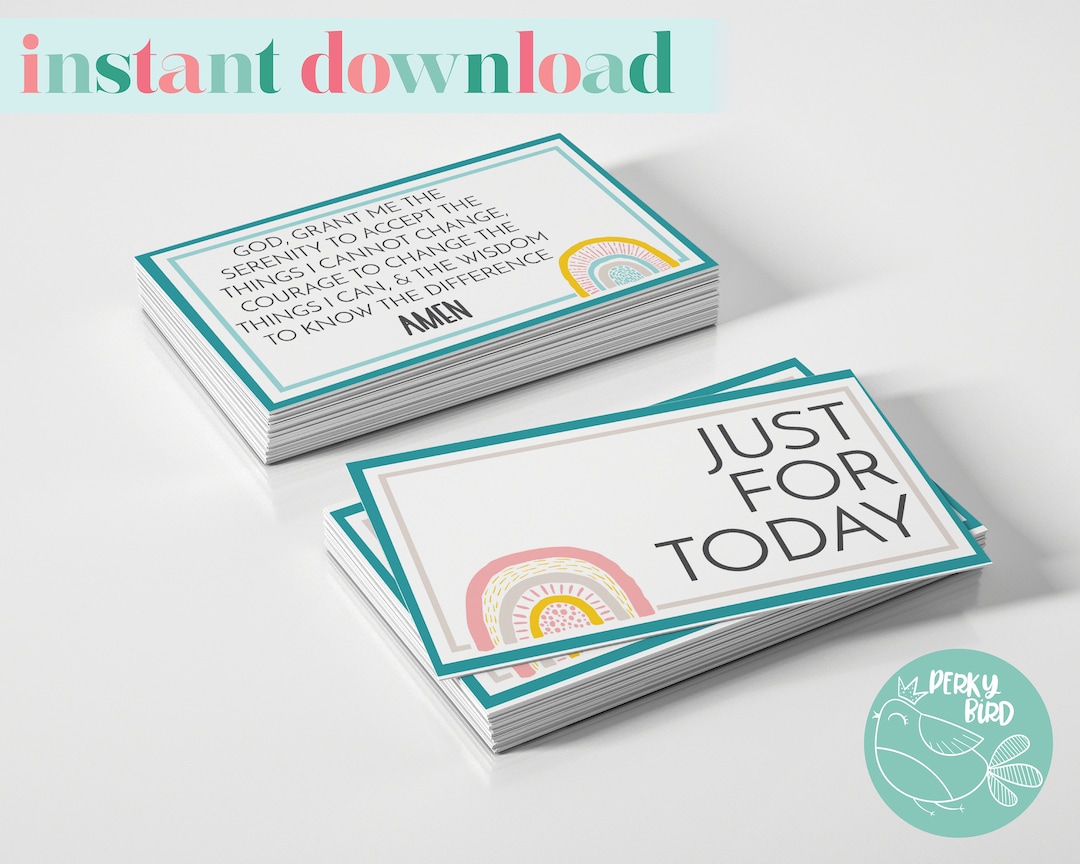 Printable Recovery Pocket Cards - Alanon, Coda, and Other 12-step ...