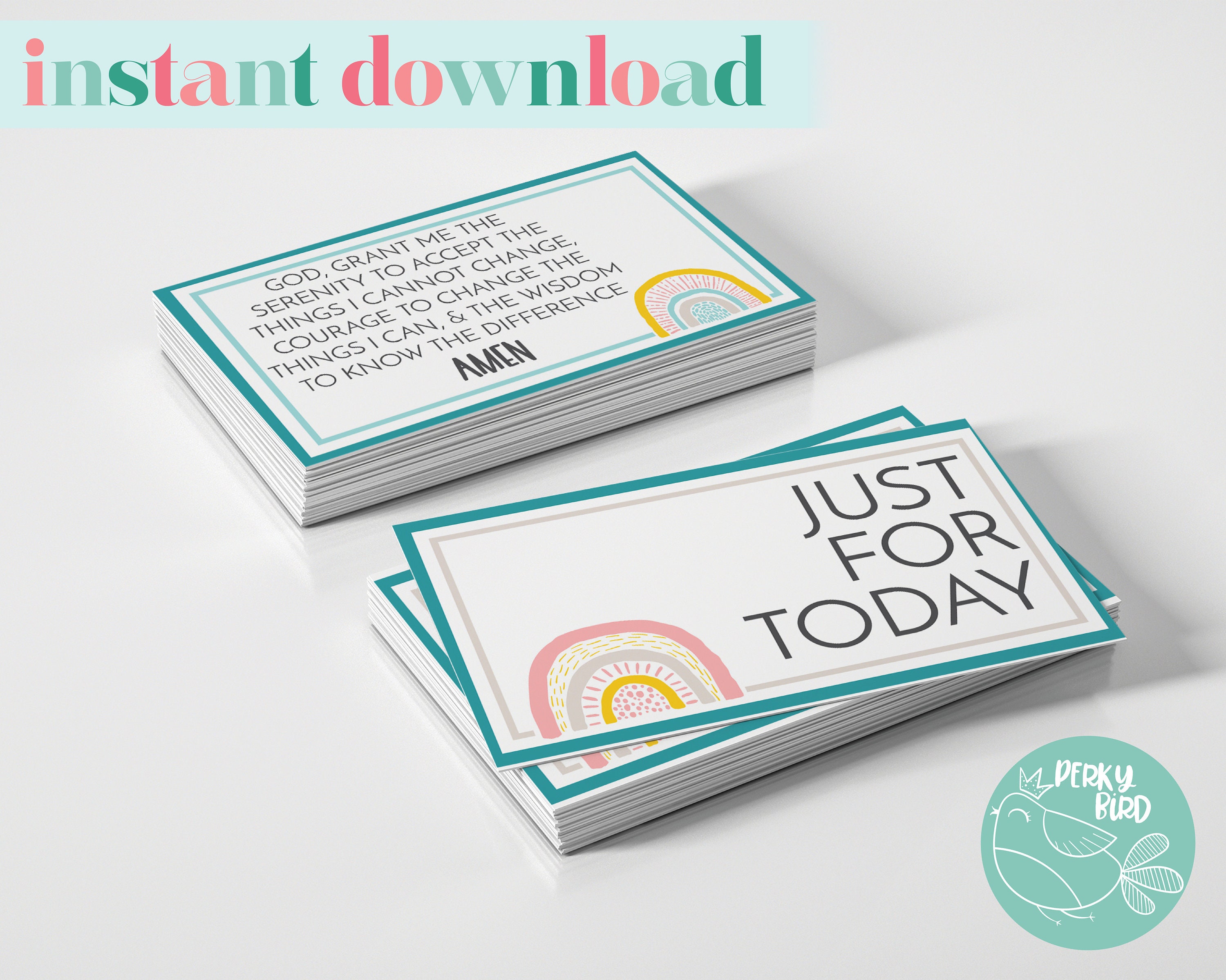 Printable Recovery Pocket Cards - Alanon, Coda, and Other 12-step ...