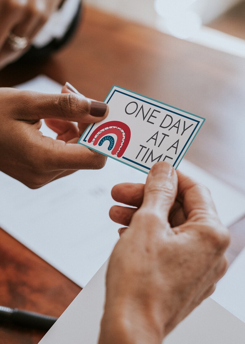 Rainbow Printable Recovery Pocket Cards Alanon Coda and - Etsy