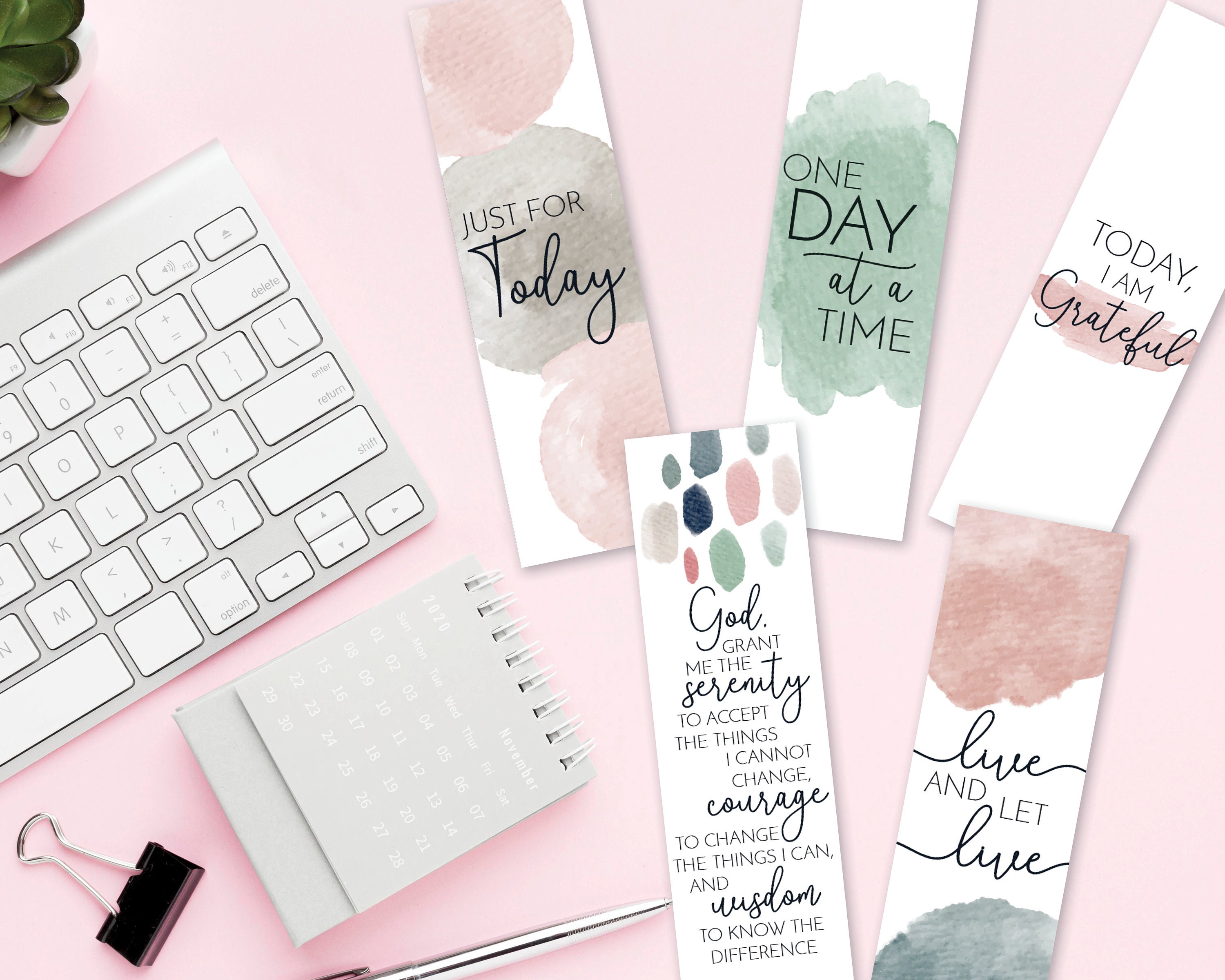 Printable Recovery Bookmarks - Alanon, Coda, & 12-step Program Slogans ...