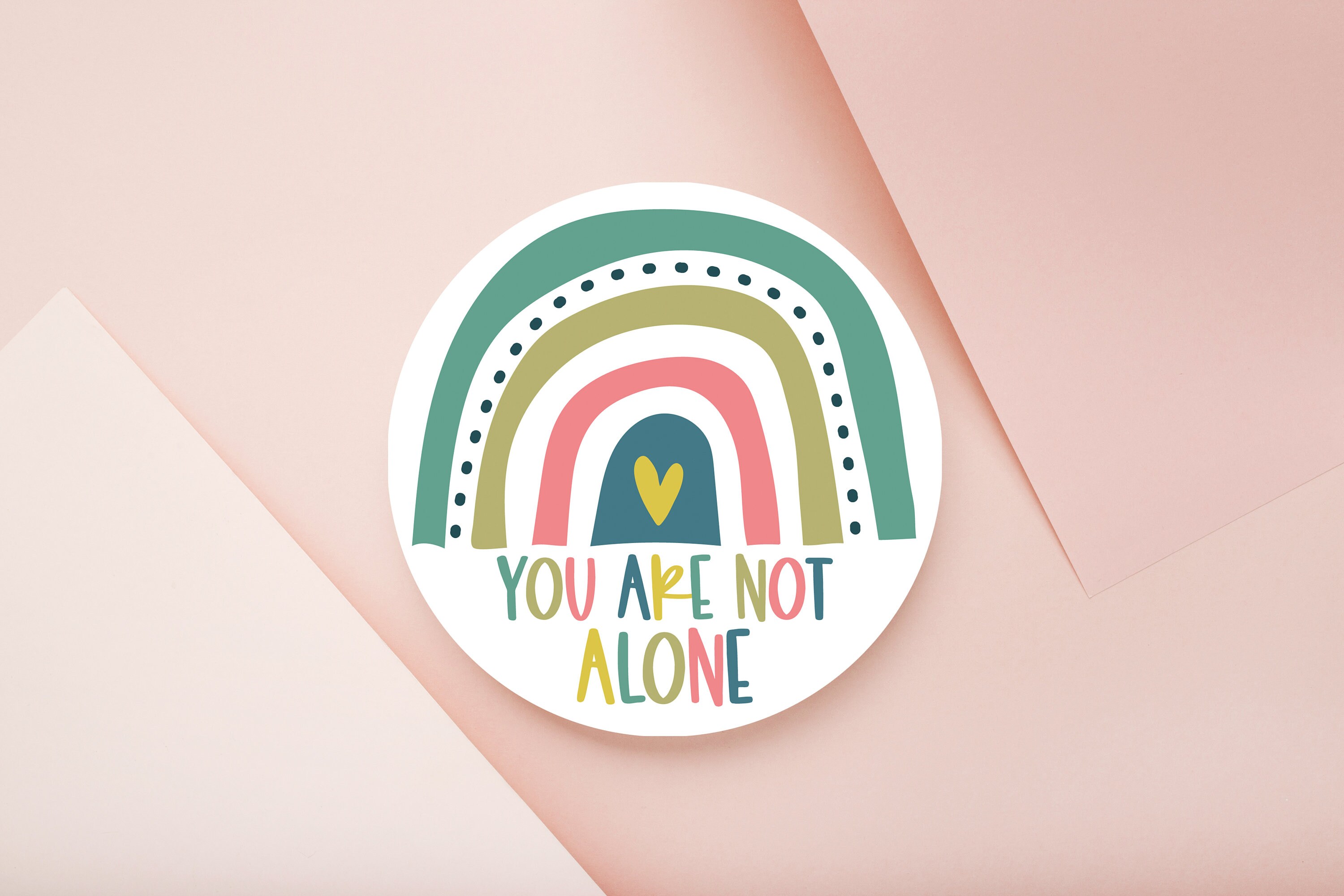 Recovery Quote Sticker - You Are Not Alone - Vinyl Stickers - Laptop ...