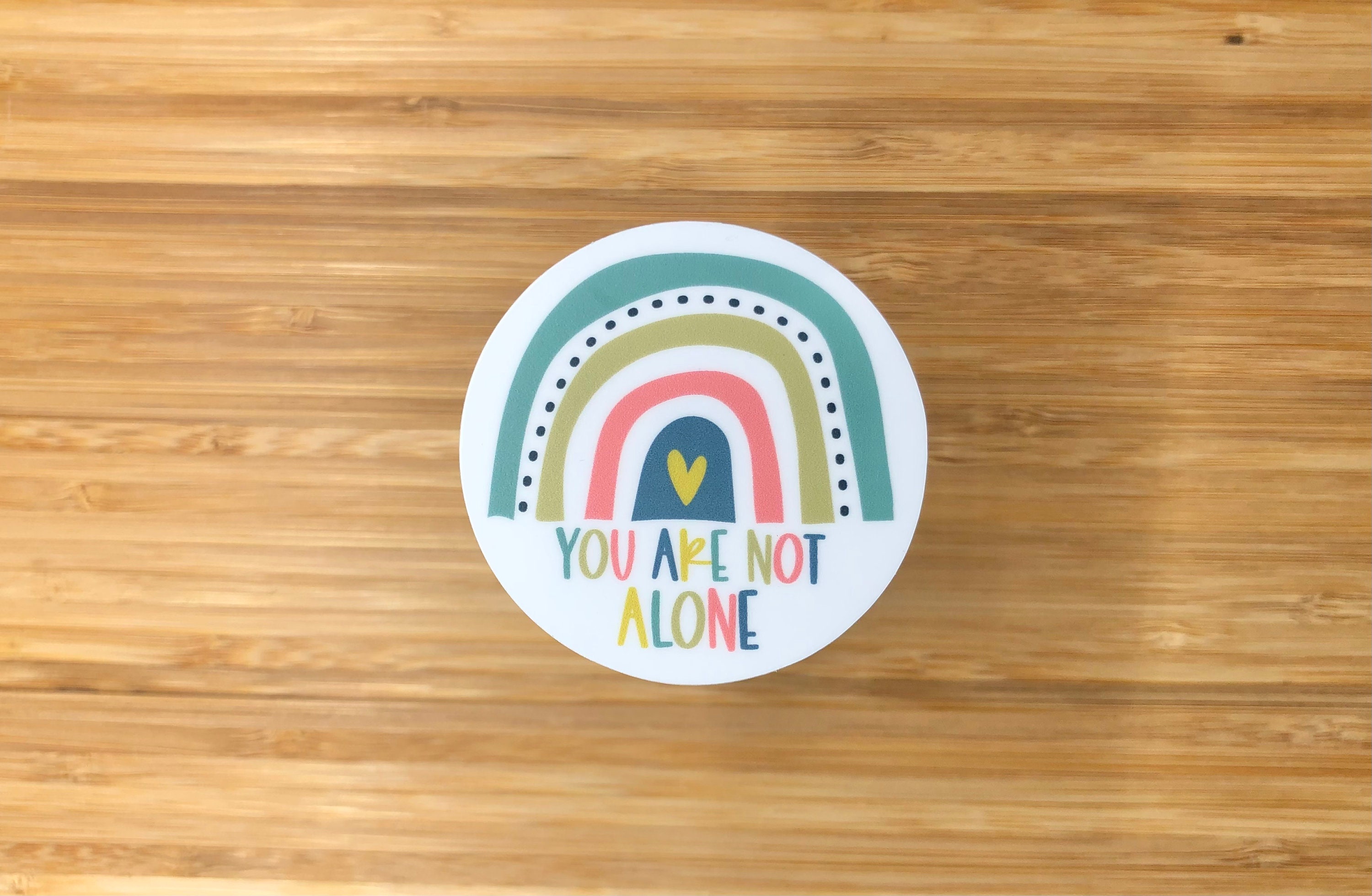 Recovery Quote Sticker - You Are Not Alone - Vinyl Stickers - Laptop ...