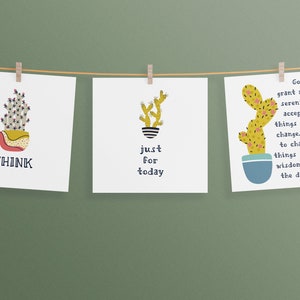 Printable Recovery Slogan Desk Cards - Alanon, Coda, and Other 12-step ...