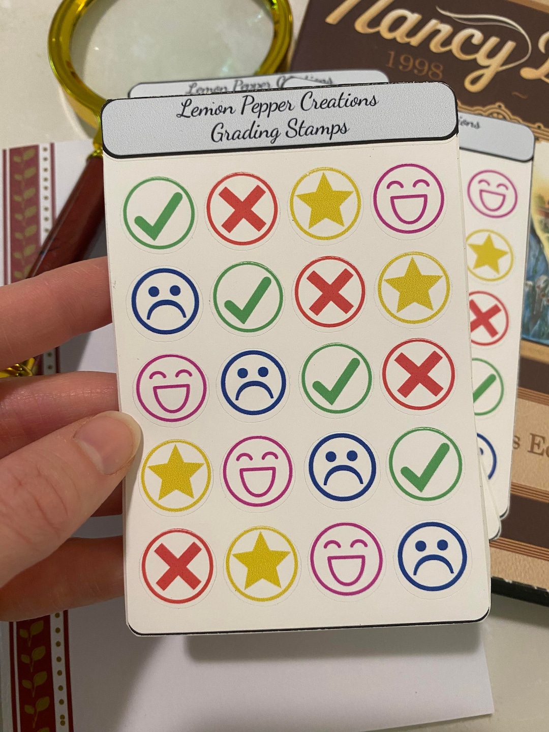 Grading Sticker Sheets - Etsy