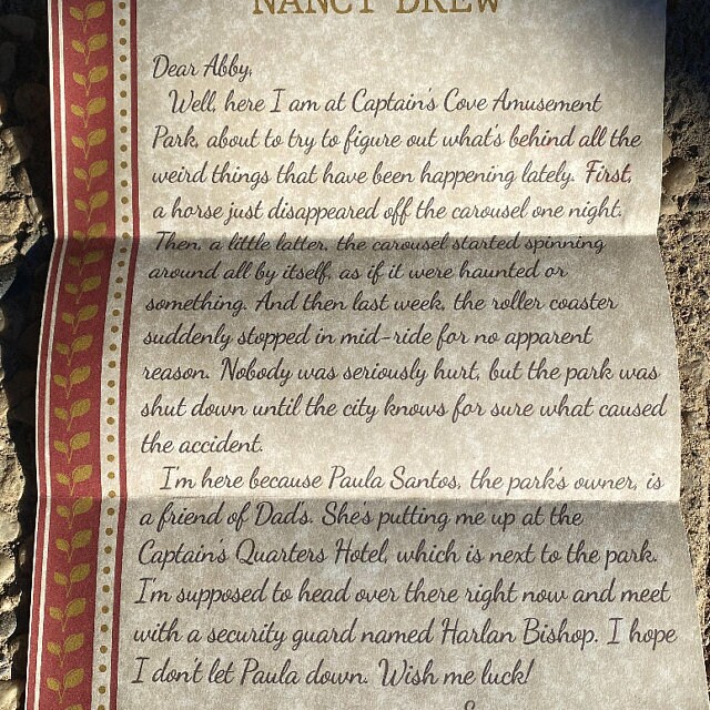 Custom Letter From Nancy Drew - Etsy